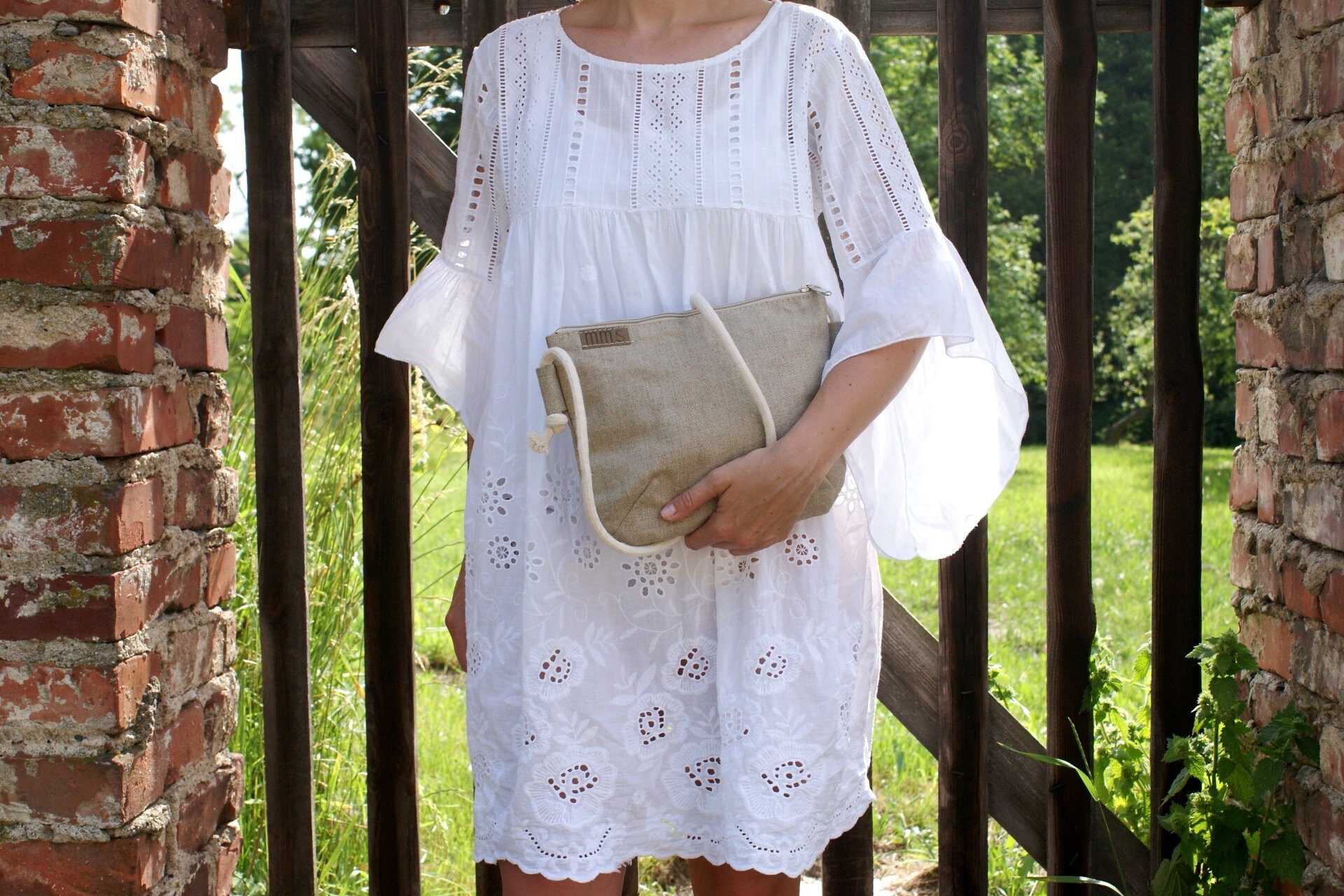 Mini bag / linen bag / vegan bag / simple minimal bag / boho | Etsy