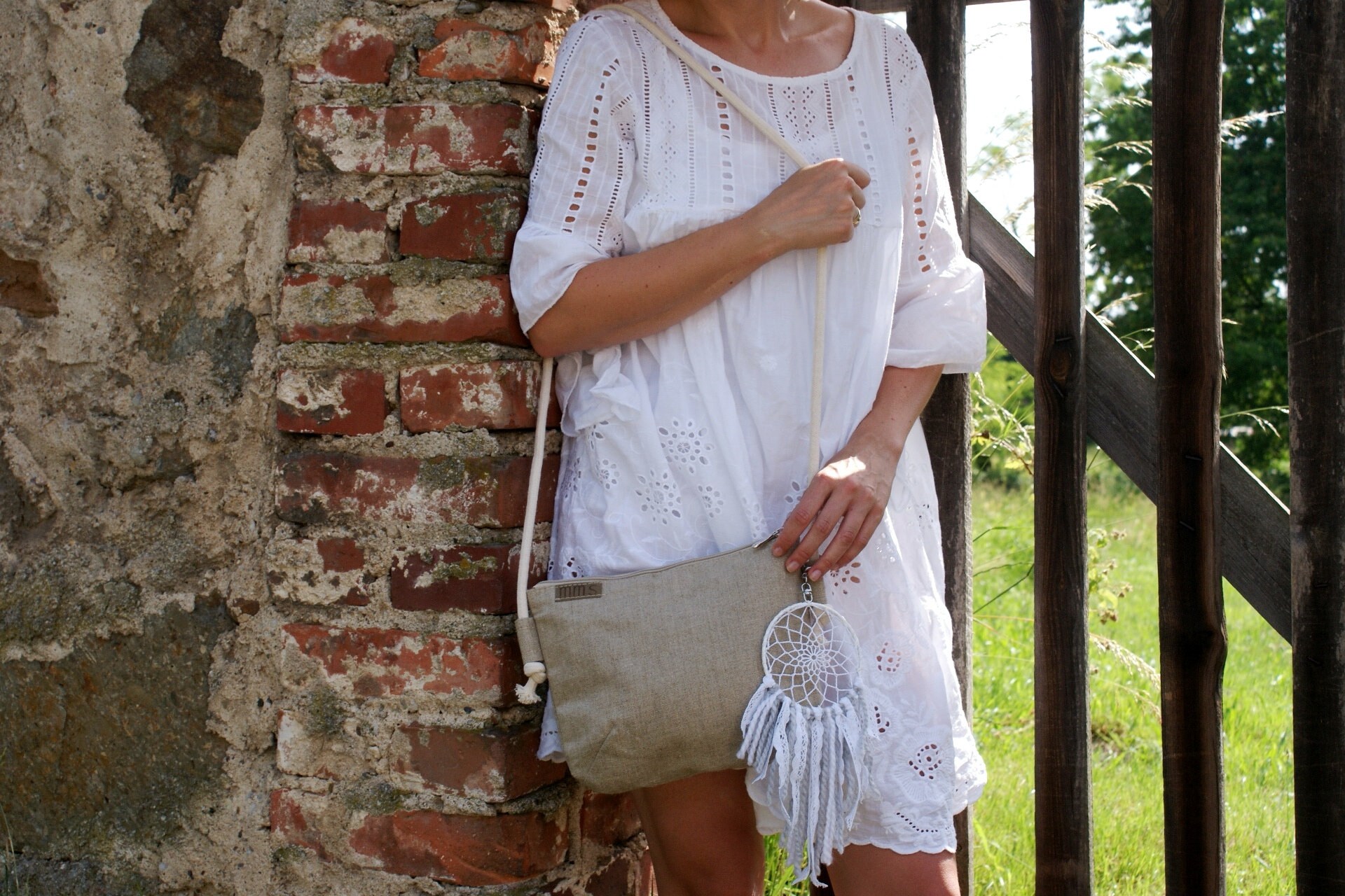 Mini bag / linen bag / vegan bag / simple minimal bag / boho | Etsy