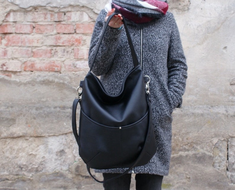 Everyday Handbag Shoulder Bag Zipper / Fake Leather Faux | Etsy