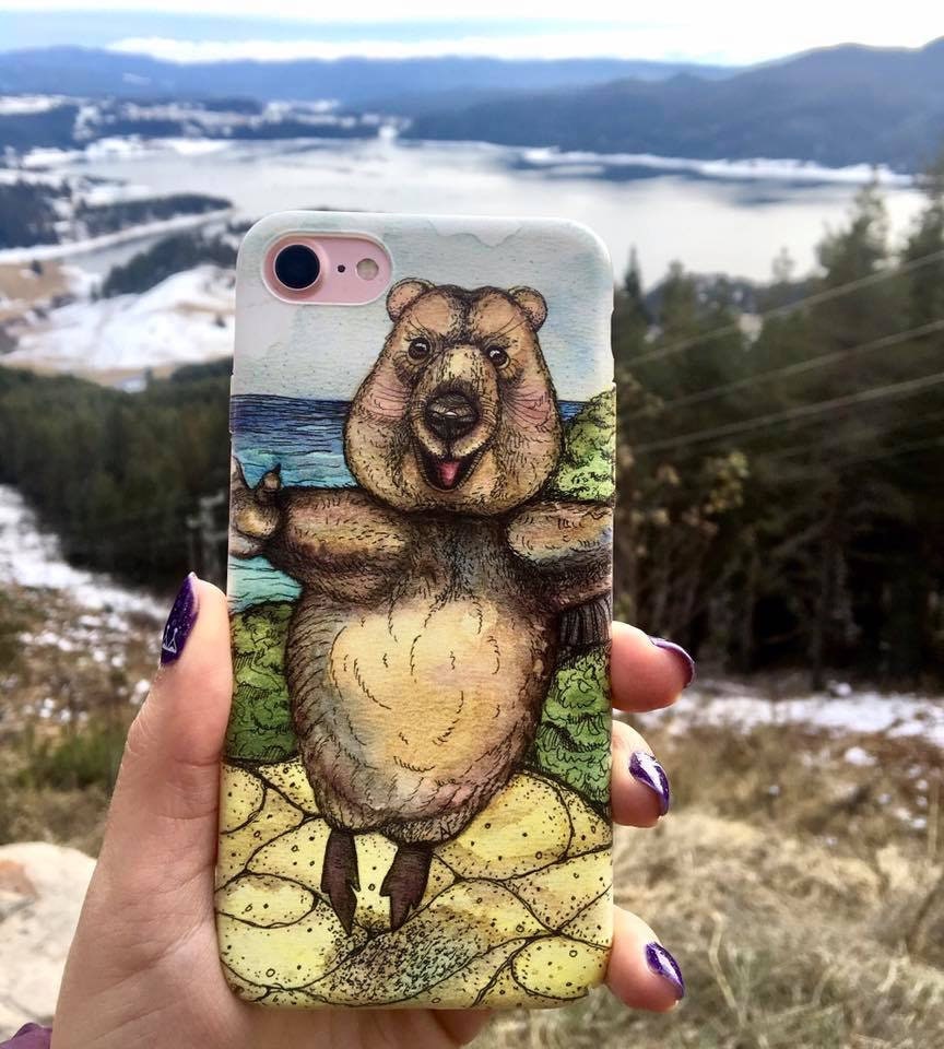 Smiling Australian Quokka Phone Case Design for iPhone Cases, Samsung ...