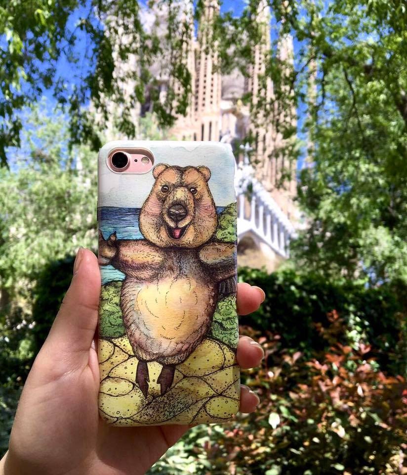 Smiling Australian Quokka Phone Case Design for iPhone Cases, Samsung ...