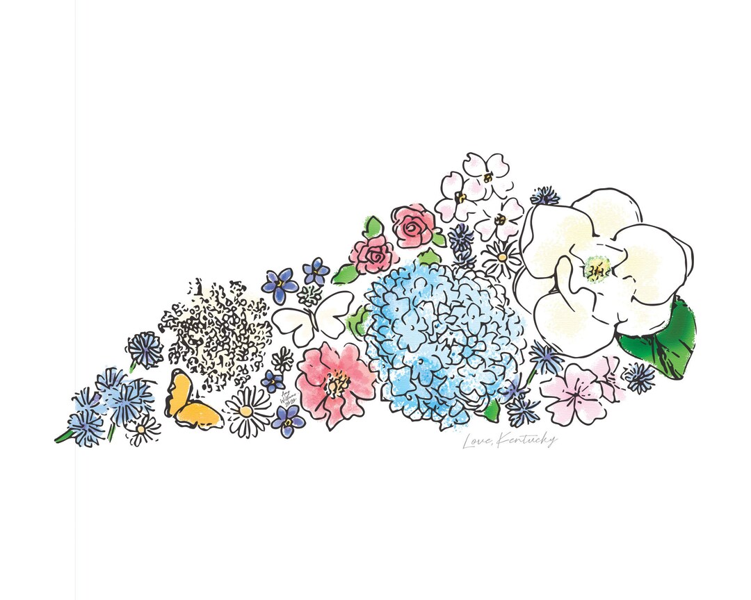 Kentucky in Bloom Card or Print (unframed) - Etsy
