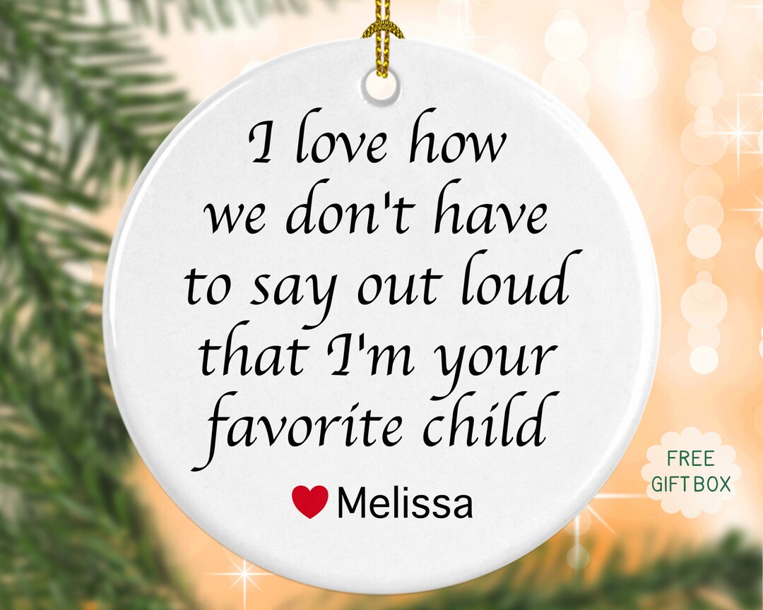 Favorite Child Christmas Ornament.funny Gift for - Etsy