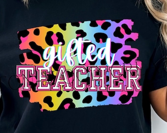 Teacher Design - Second Grade Leopard Print - Lisa Frank Inspired - PNG ...