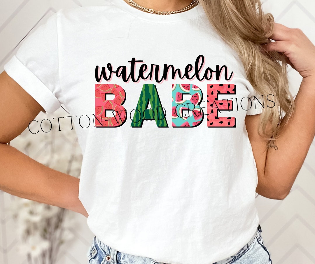 Summer Design - Watermelon Babe - PNG JPEG Digital Download - Etsy