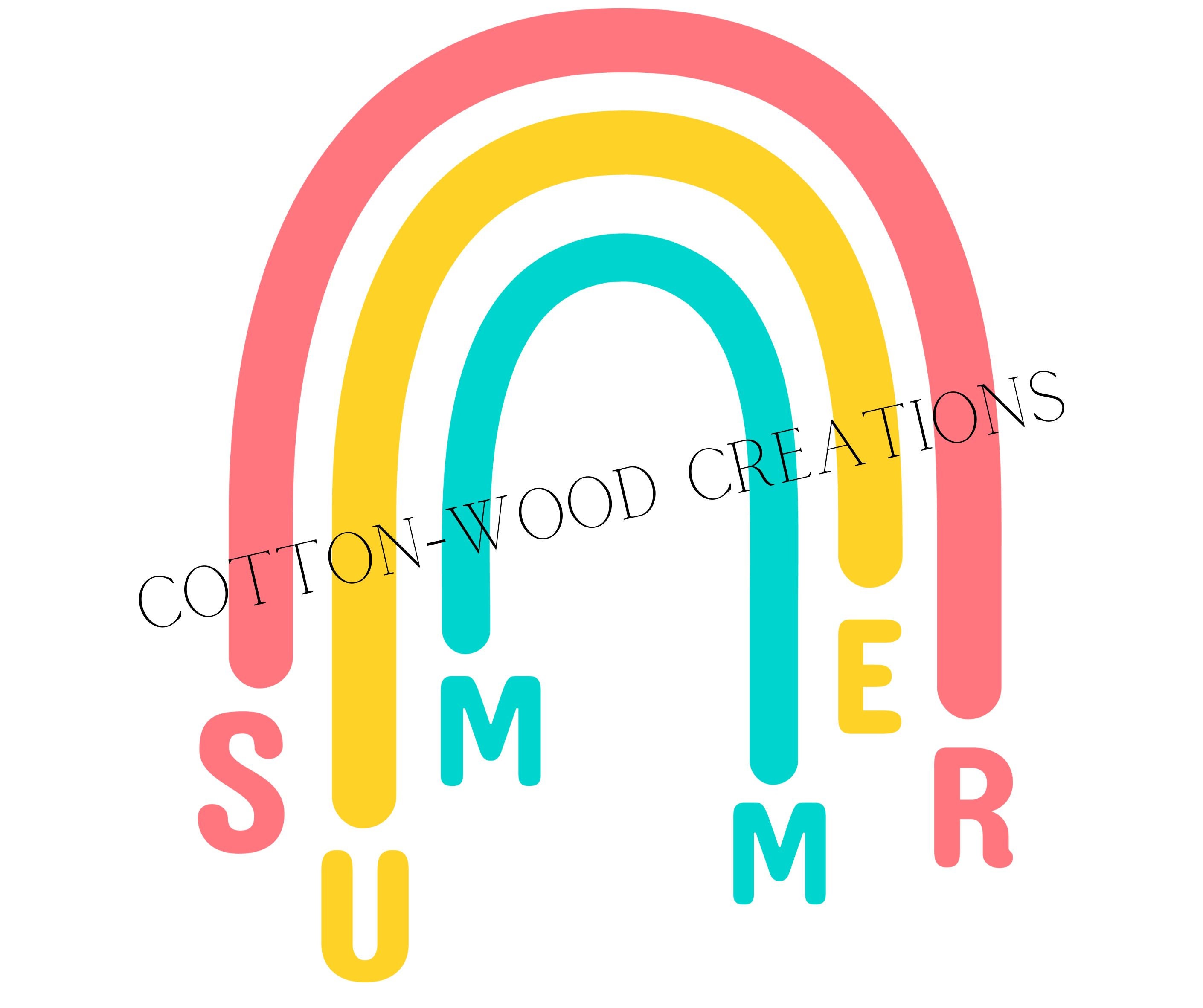 Summer Rainbow Design PNG JPEG Digital Download Only - Etsy