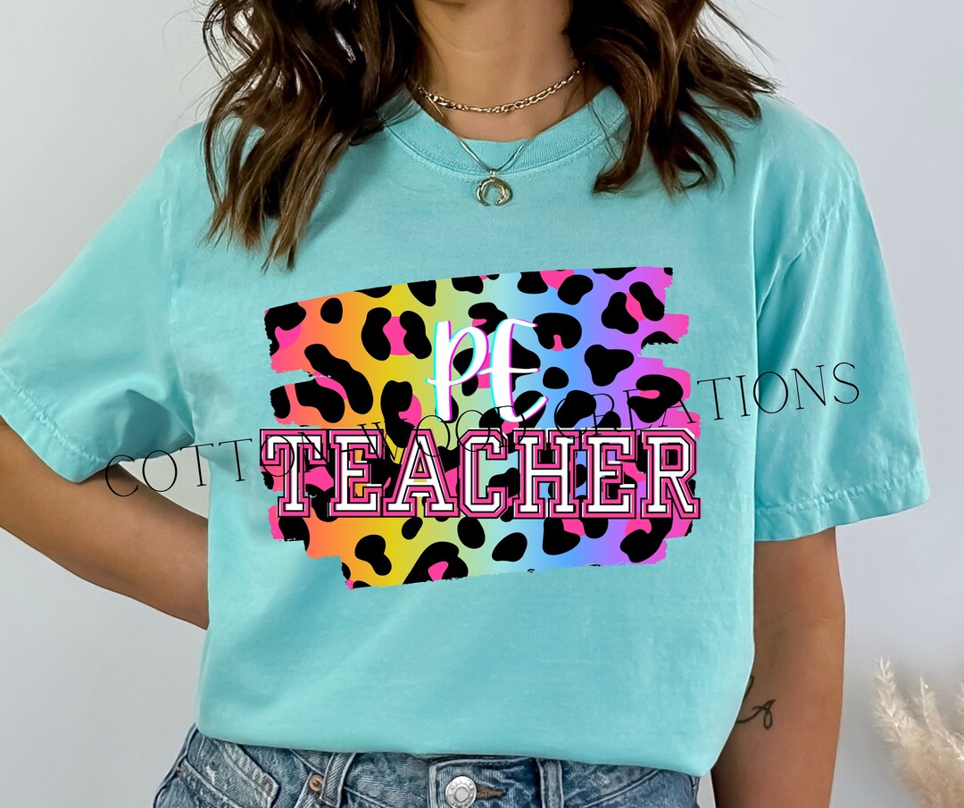 Teacher Design - PE - Physical Education- Gym Teacher Leopard Print ...