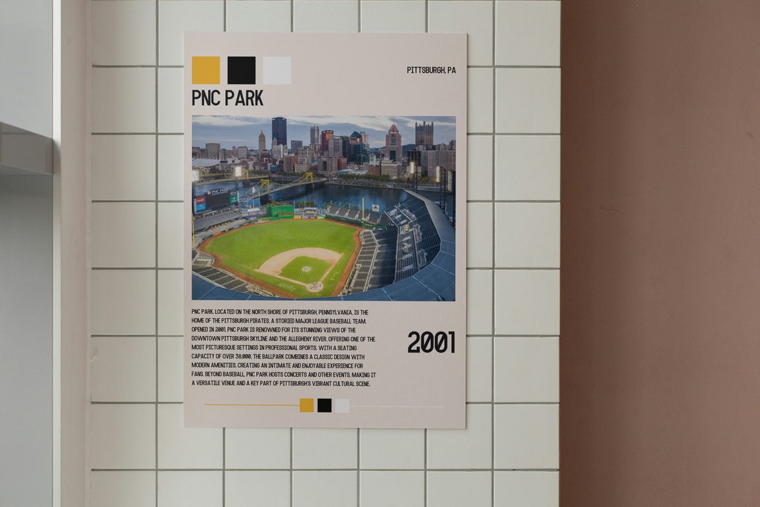 PNC Park Arena Print Pirates Poster MLB Art Stadium Print Baseball Art ...
