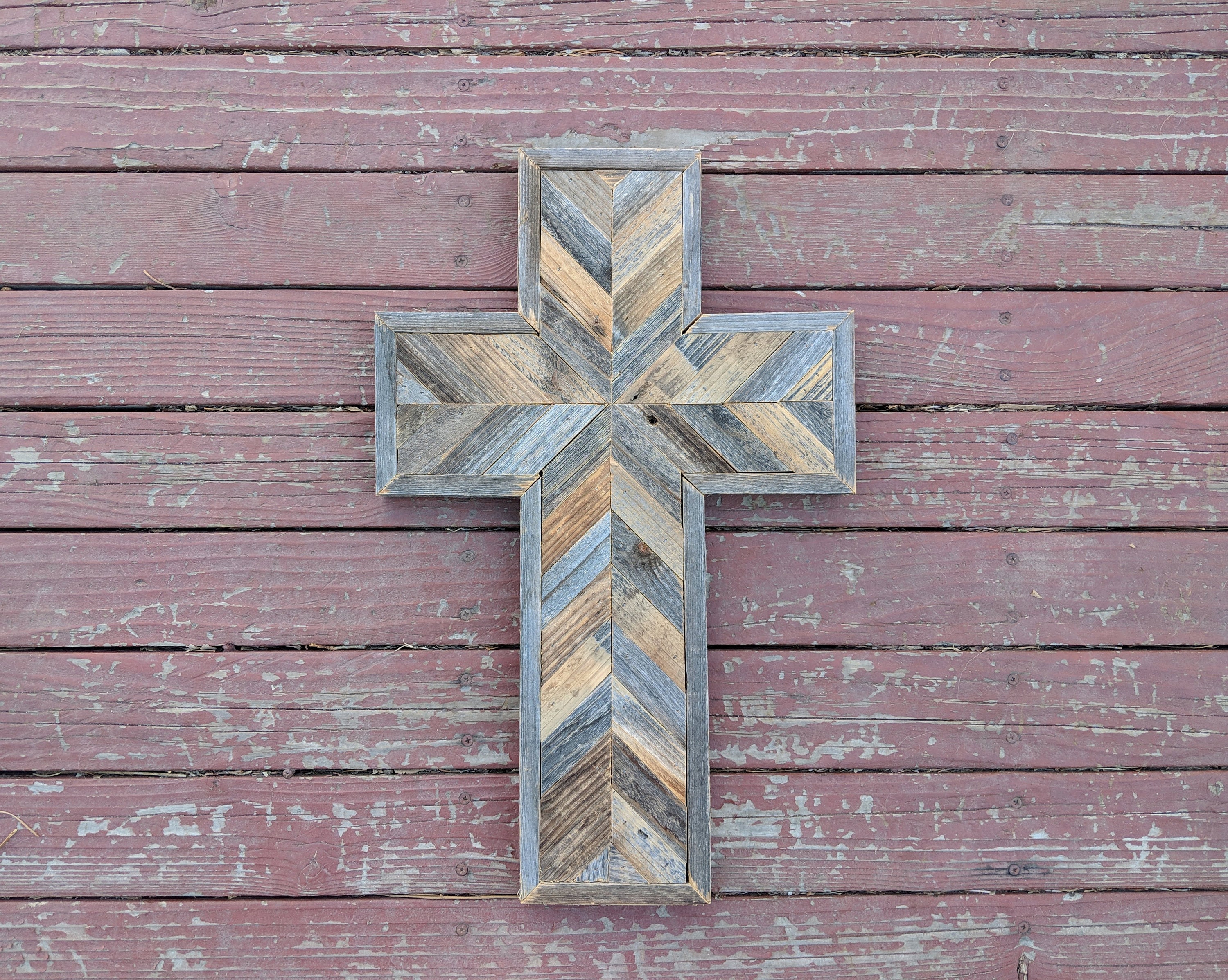 Hand Crafted Rustic Cross Made From Reclaimed Wood by Doxadesign - Etsy