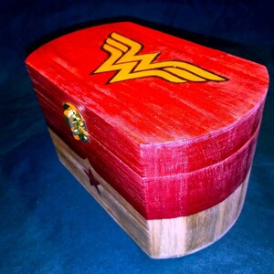Wonder Woman Jewelry Box Jewellery Memory Box Keepsake Made in - Etsy