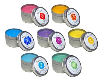 Seven Chakra Candle Set - Etsy