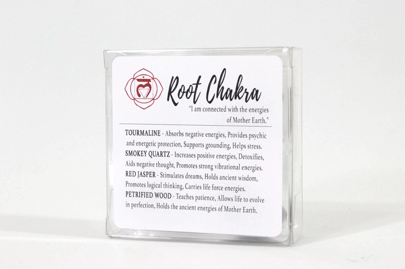 Root Chakra Crystal Set 4 Piece Crystal Kit | Etsy