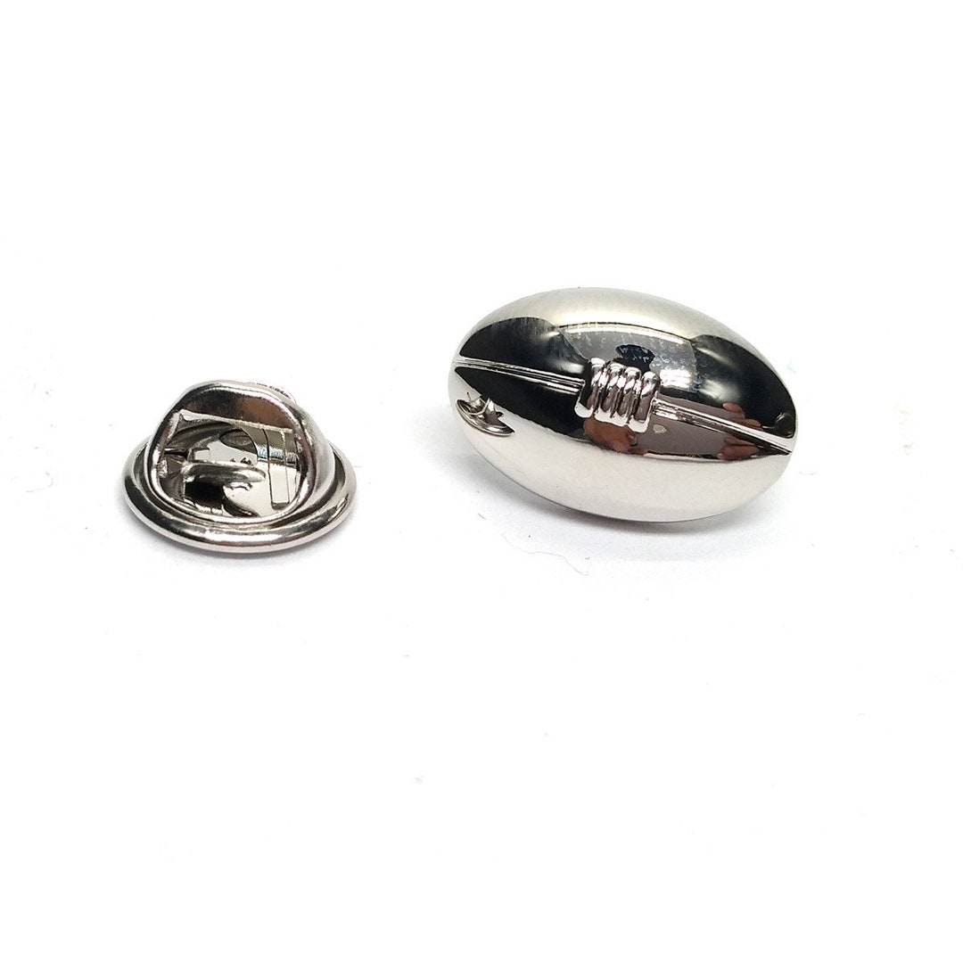 Rugby Ball Pewter Lapel Pin / Badge - Etsy