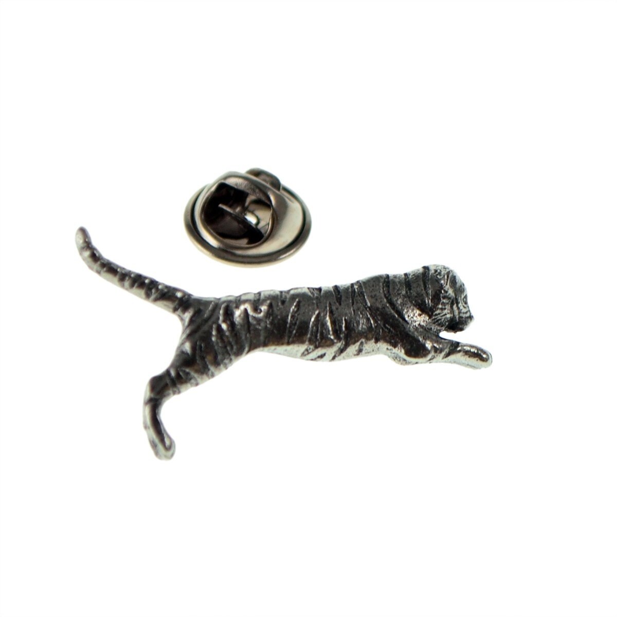 Tiger Pewter Lapel Pin - Etsy