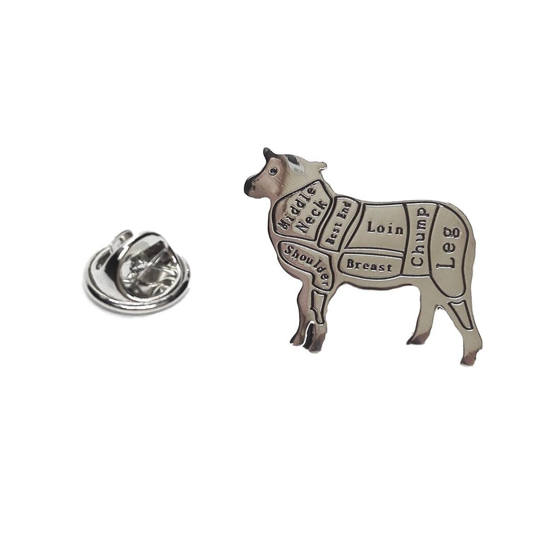 Butchers Cuts of Lamb / Sheep Lapel Pin / Badge - Etsy