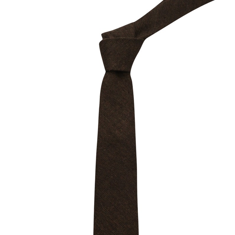 Highland Weave Cocoa Brown Tie / Necktie - Etsy
