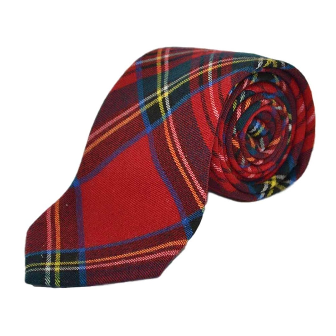 Traditional Red Tartan Check Tie - Etsy
