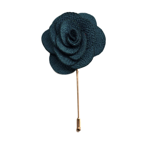 Teal Flower Brooch - Etsy
