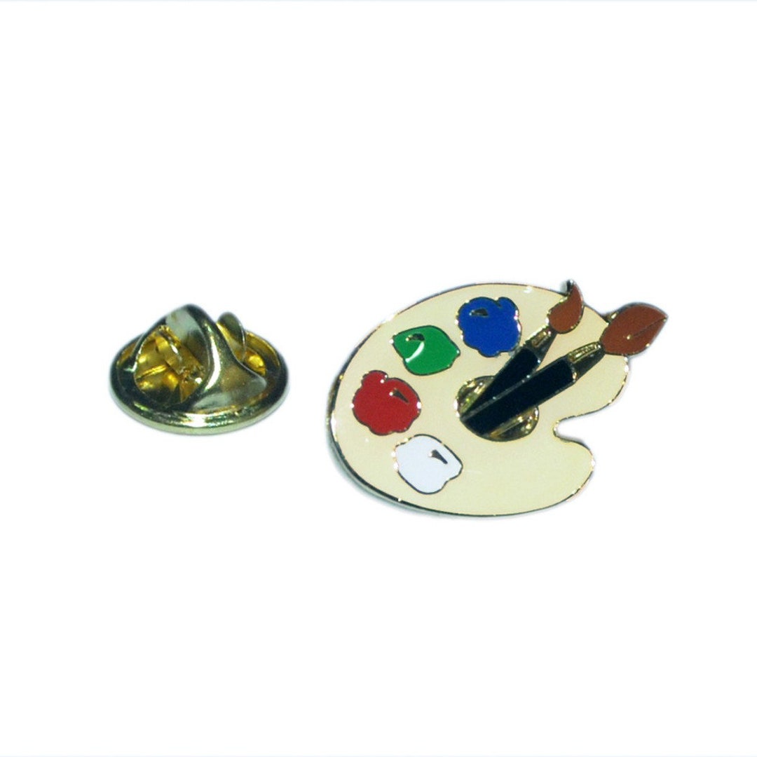 Artists Pallet Lapel Pin - Etsy UK