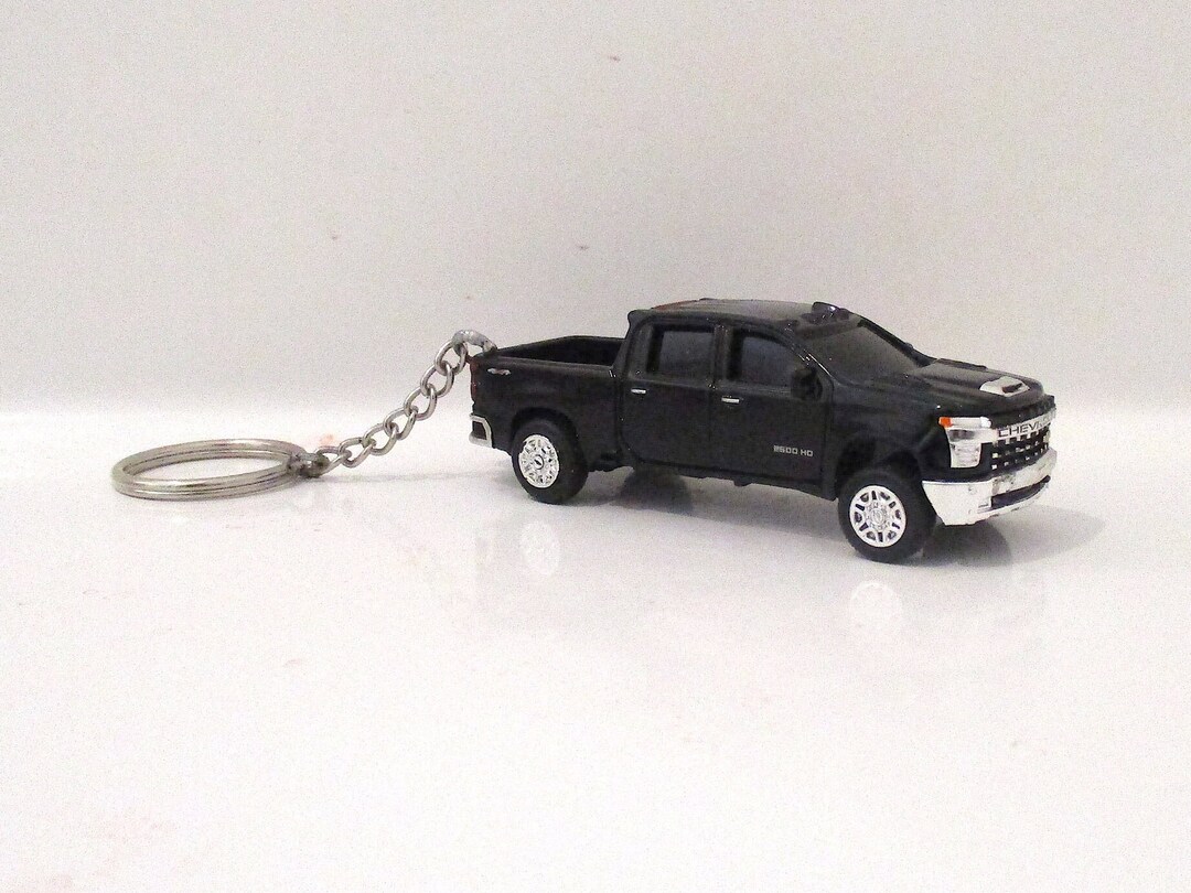 2020 Chevry Silverado 2500HD Black Truck Keychain - Etsy