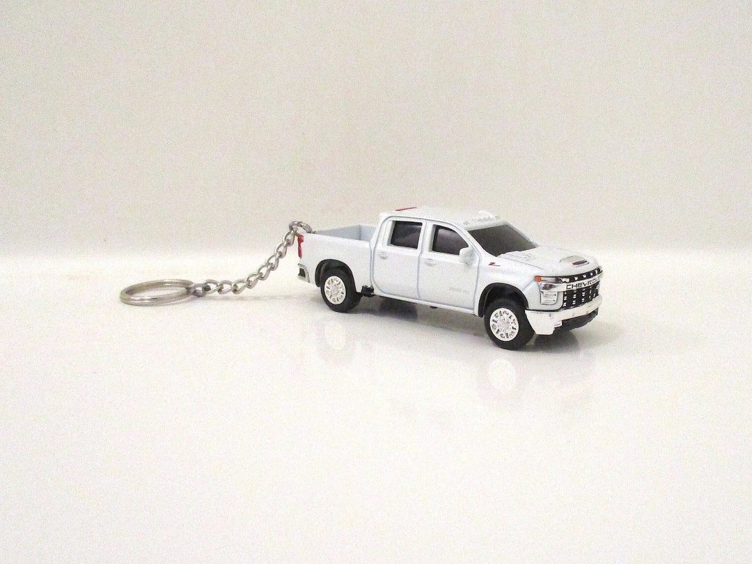 2020 Chevry Silverado 2500HD White Truck Keychain, - Etsy