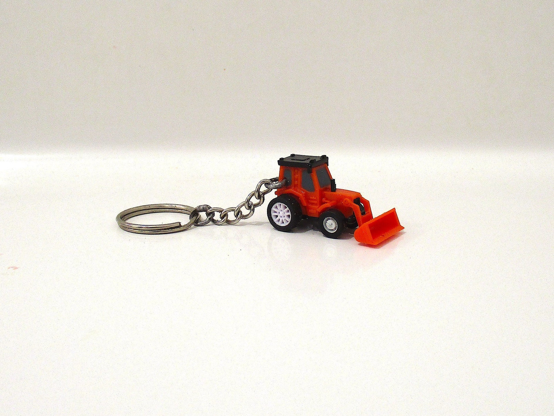 Construction Front Loader Tractor Keychain, - Etsy