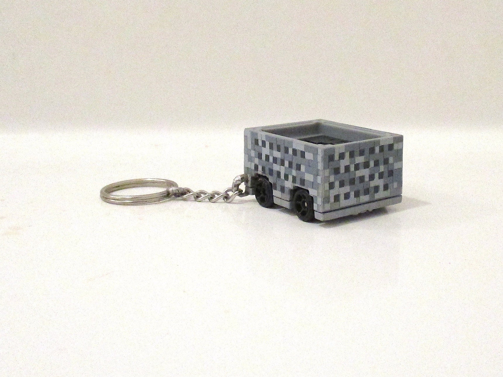 Minecraft Mine Cart Keychain, - Etsy