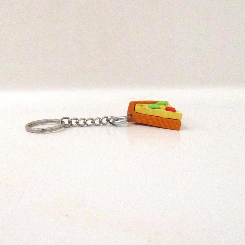 Pizza Keychain - Etsy