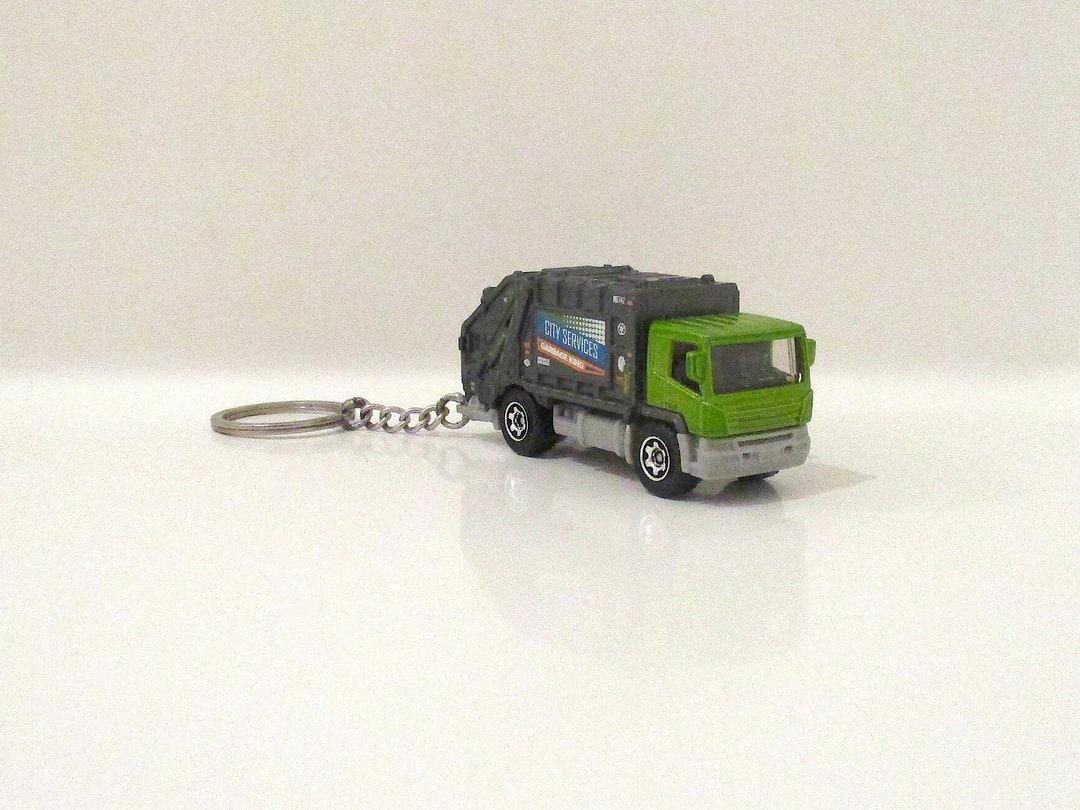 Garbage Truck Keychain, City Garbage Truck, - Etsy