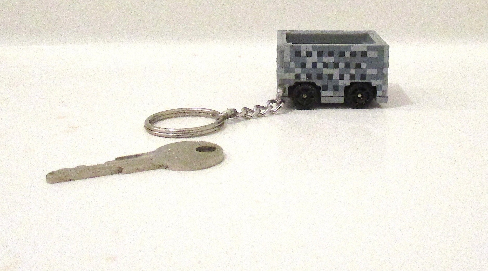 Minecraft Mine Cart Keychain, - Etsy