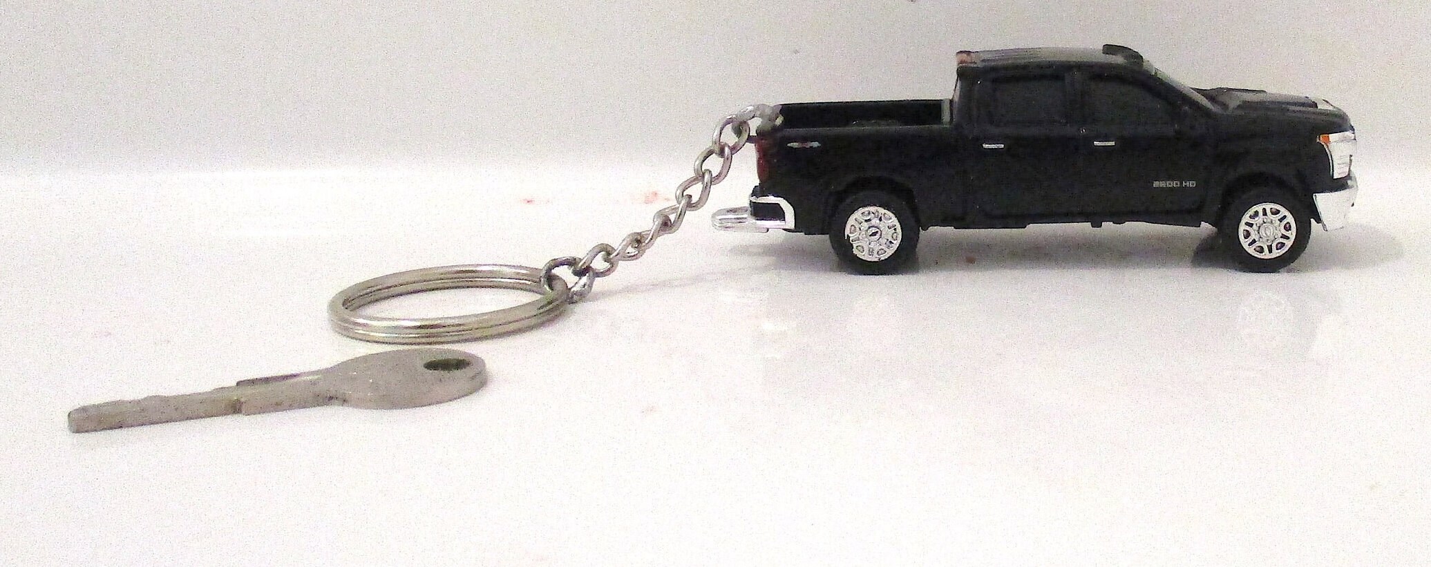2020 Chevry Silverado 2500HD Black Truck Keychain, - Etsy