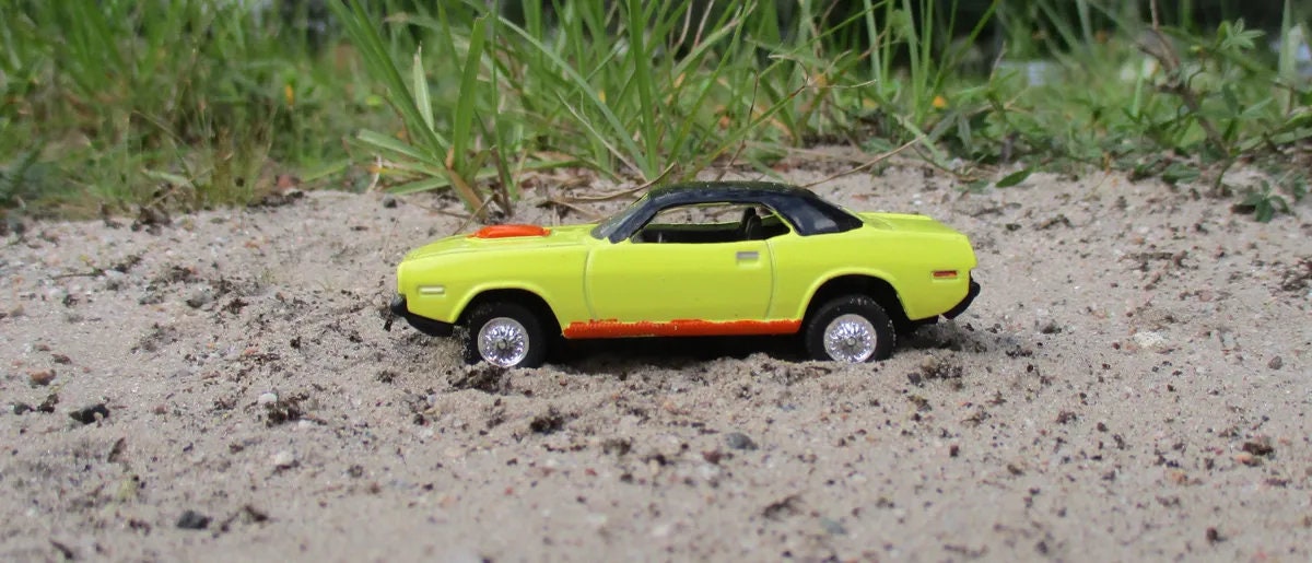 1970 Plymouth Cuda LEMON Yellow Keychain - Etsy