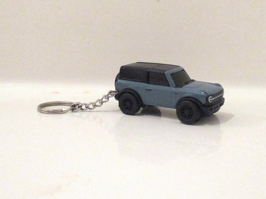 2021 Ford Bronco Blue-gray Keychain - Etsy