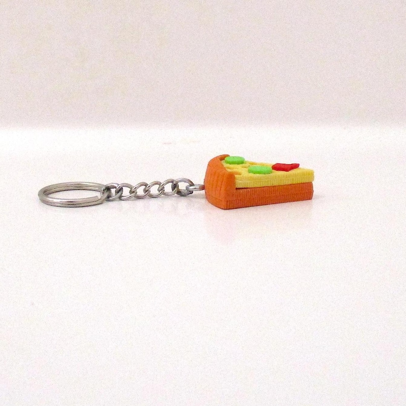 Pizza Keychain - Etsy