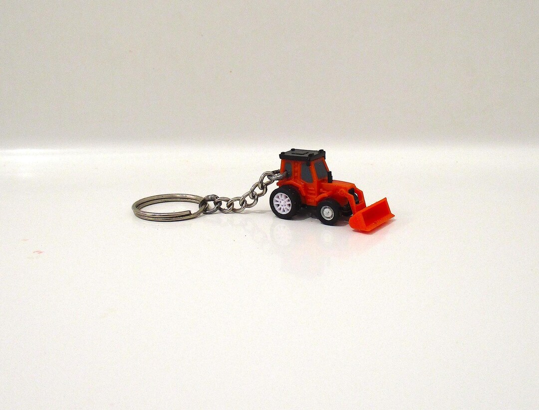 Construction Front Loader Tractor Keychain, - Etsy