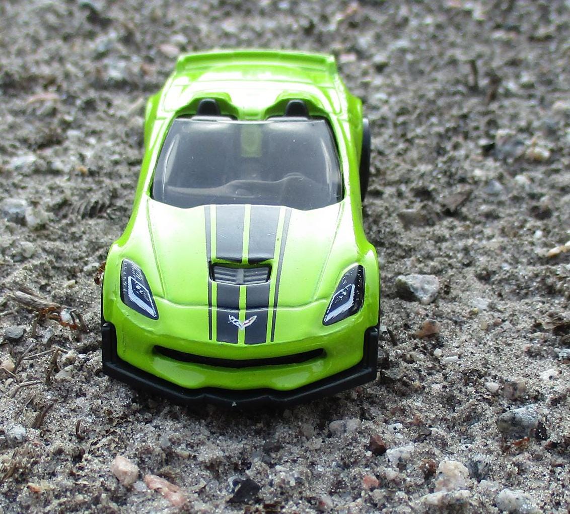 Corvette C7 Z06 Green Convertible Keychain, - Etsy