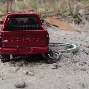 Ford F-150 Lightning Quad Cab Truck Red Keychain, - Etsy