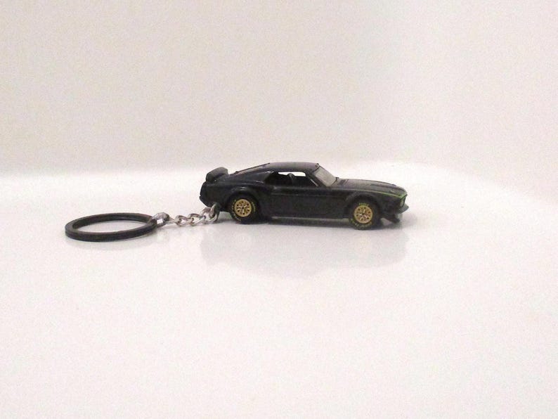 1969 Ford Mustang Boss 302 Black Keychain, - Etsy