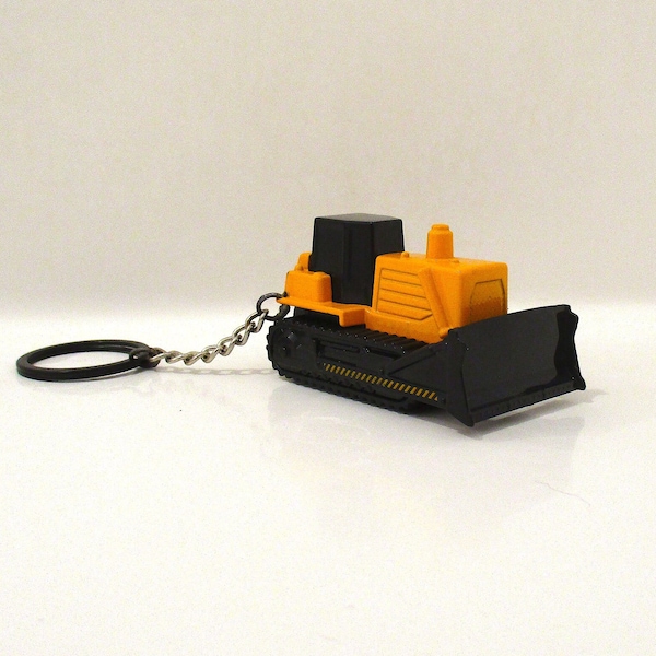 Bulldozer Keychain - Etsy