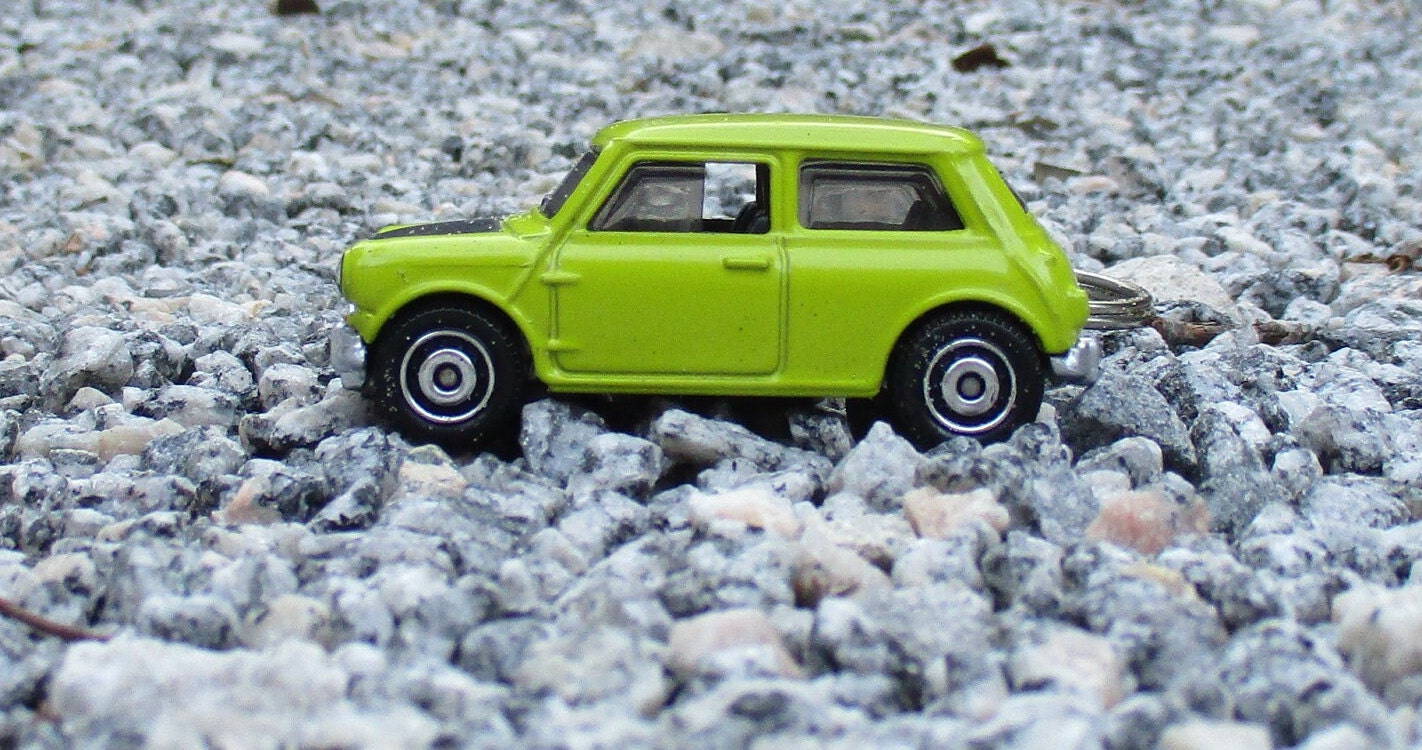 1964 Austin Mini Cooper Mr. Bean Keychain - Etsy