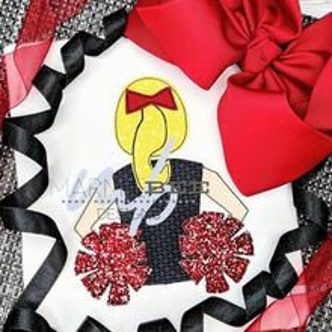 Cheer Girl Ready Applique - Etsy