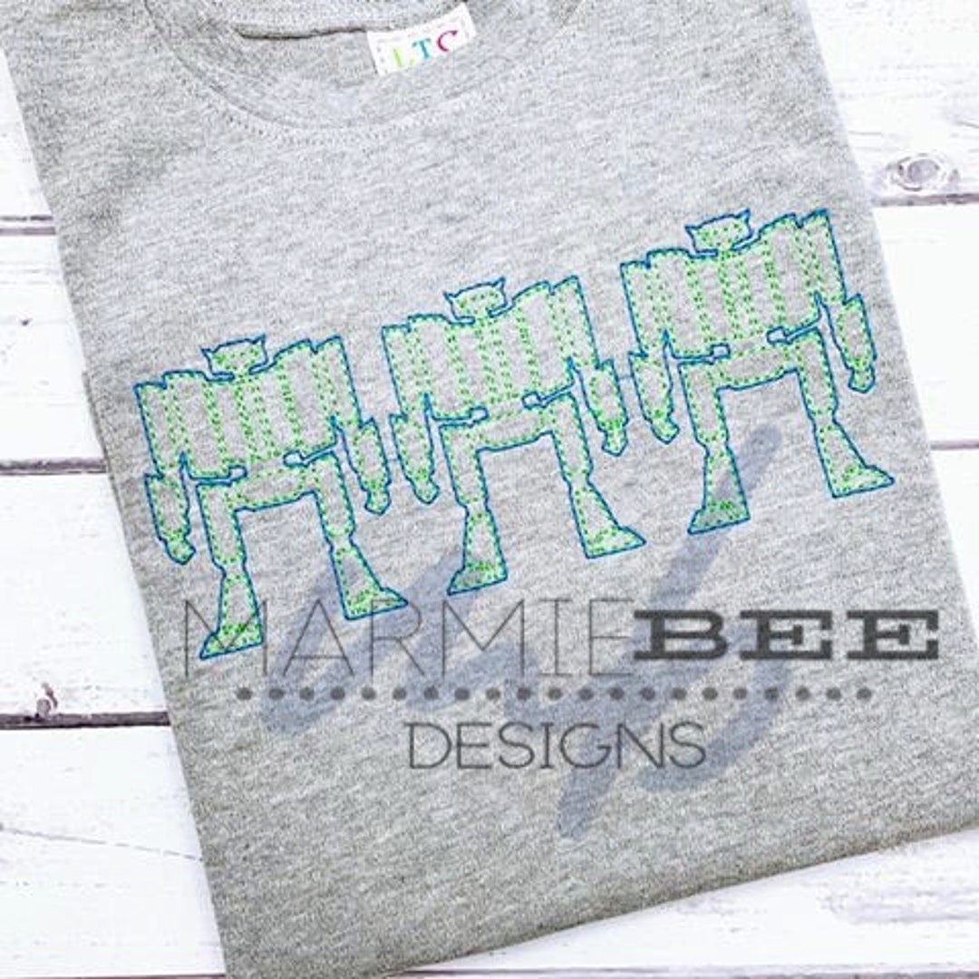 Morphing Robot Quick Stitch Embroidery - Etsy