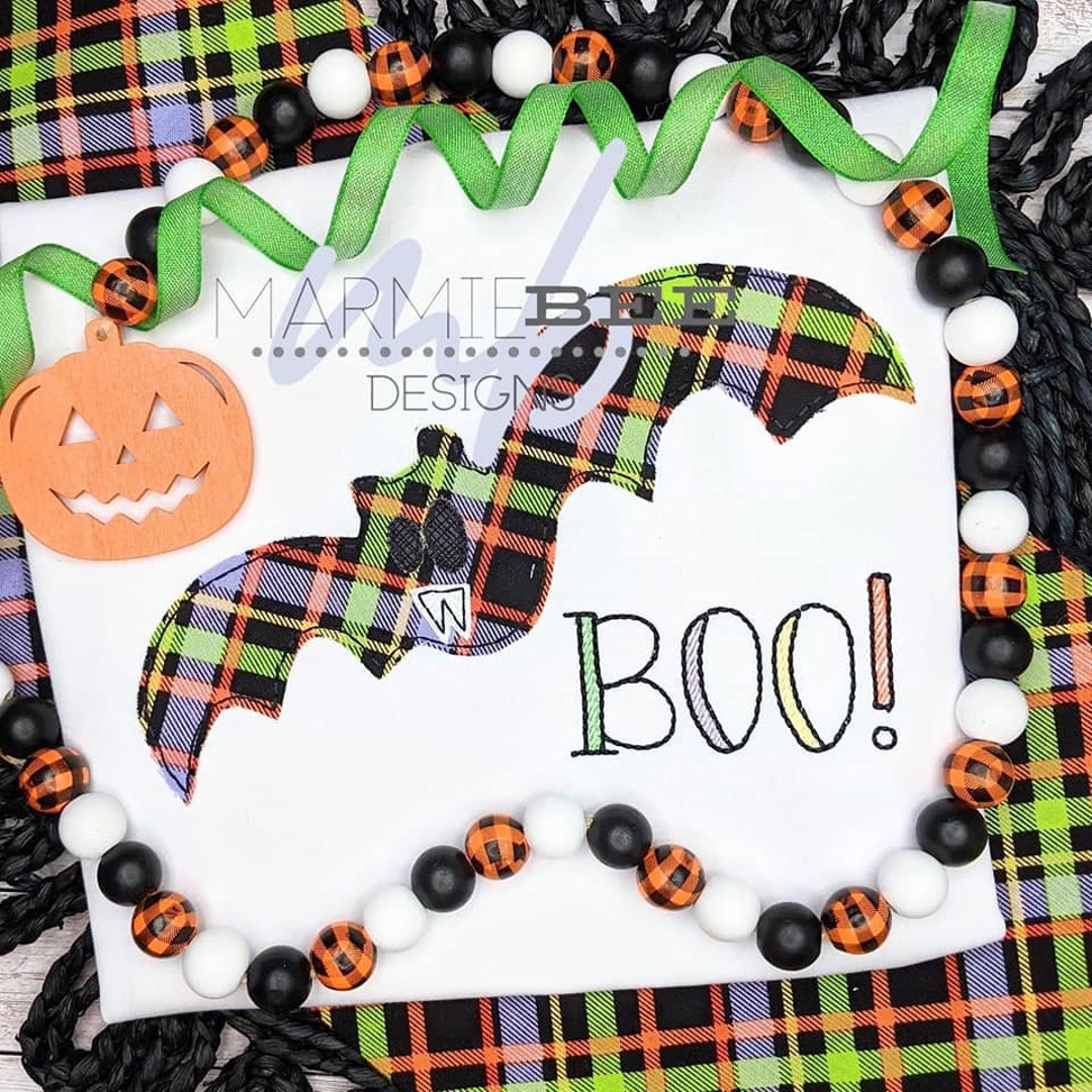 Funky Bat Applique - Etsy