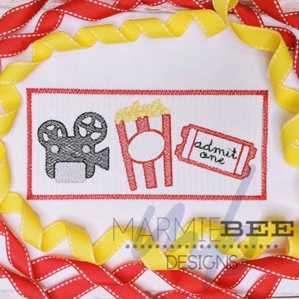 Movie Embroidery - Etsy