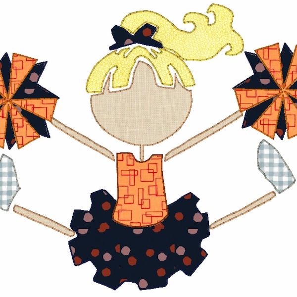 Cheerleader Applique - Etsy