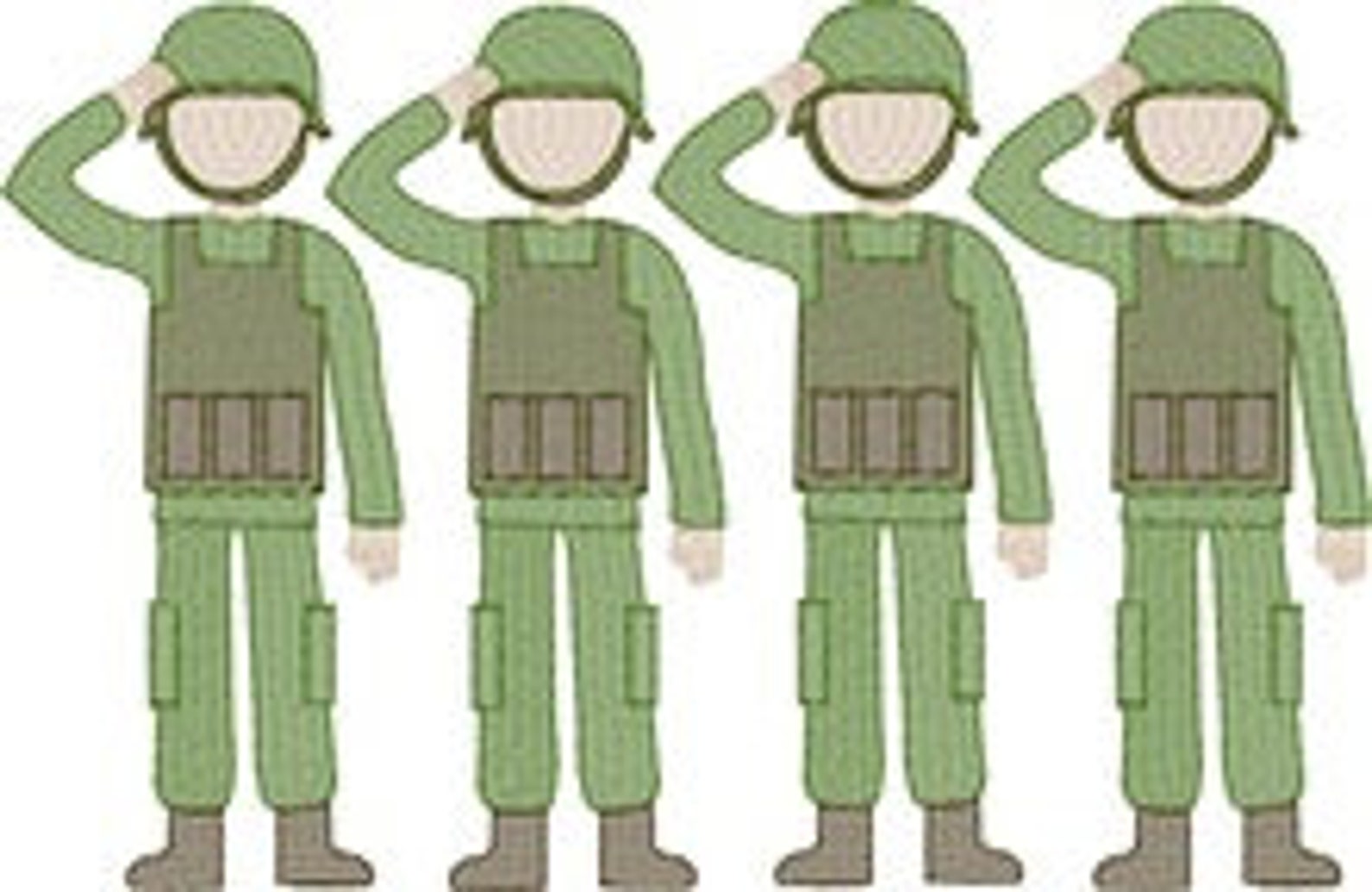Army Men Line Quick Stitch | Etsy