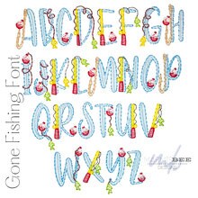 Gone Fishing Font 2 - Etsy