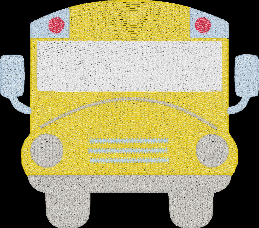 School Bus Sketchy Quick Stitch - Etsy