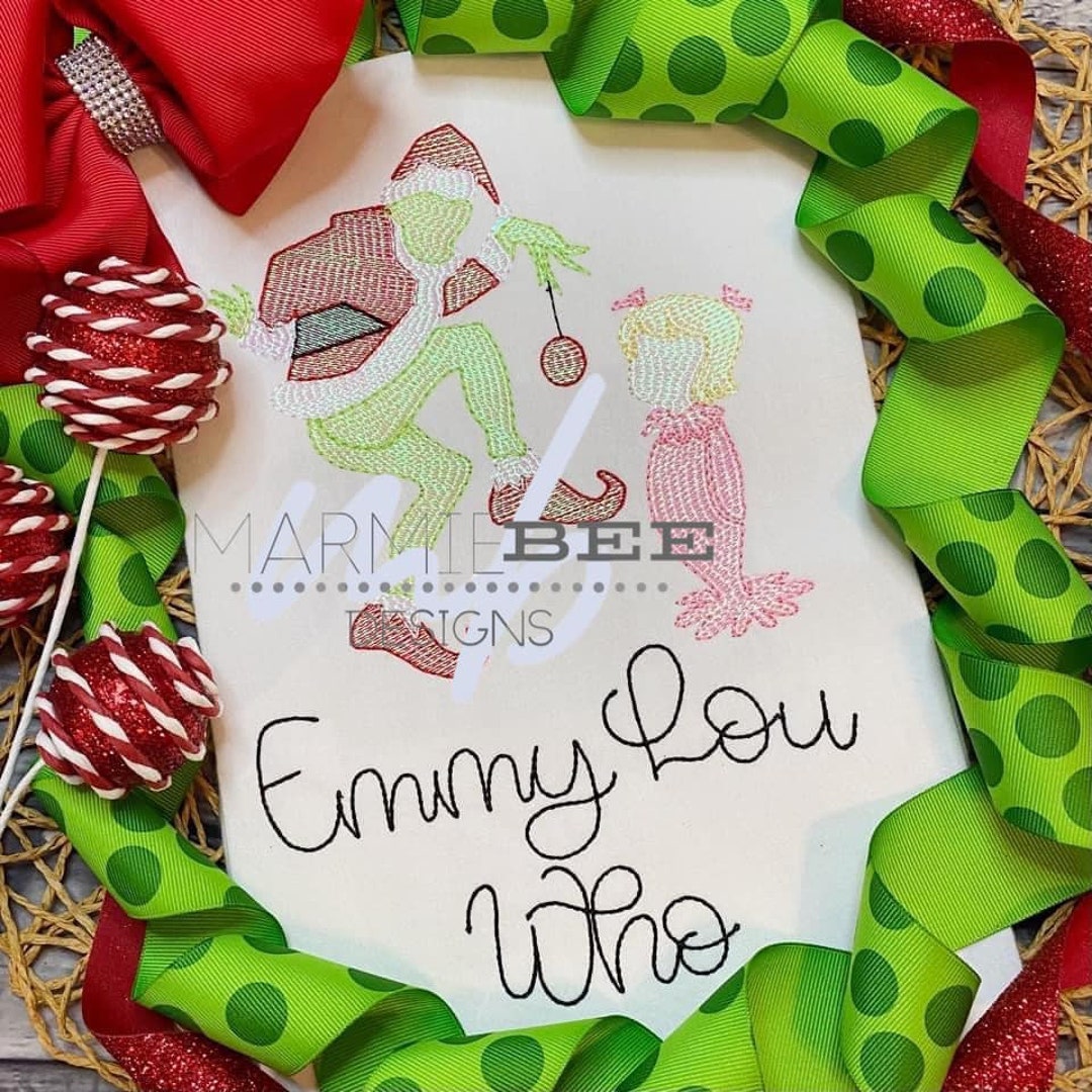 Sneaky Mean One and Girl - Etsy