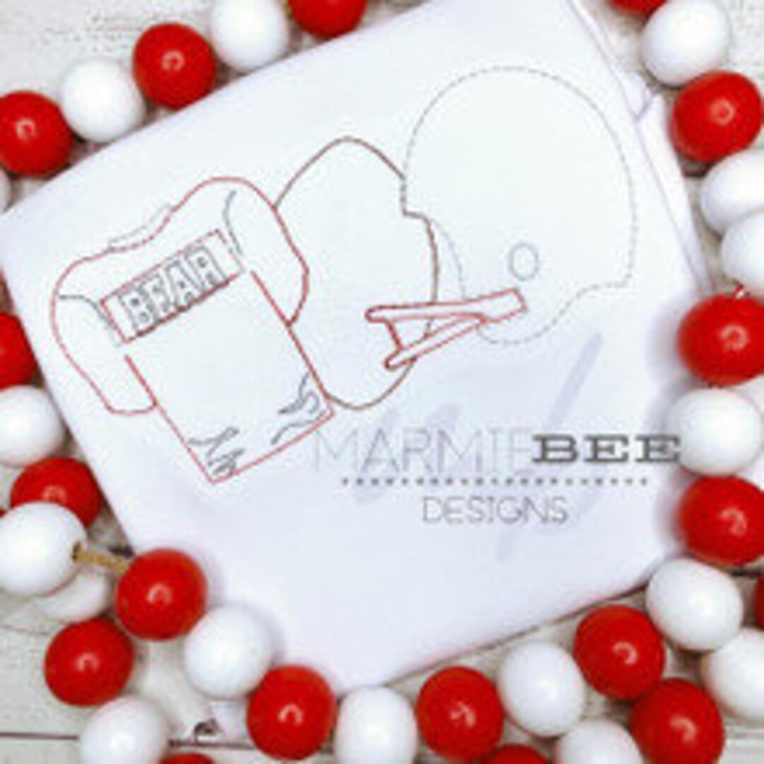 Football Trio Quick Stitch Trio Embroidery - Etsy
